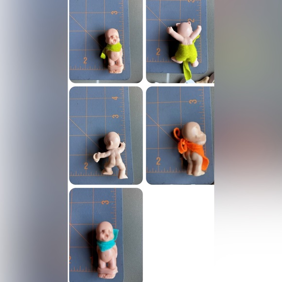 Hasbro | Toys | Vintage Hasbro Lil Babies Figurines Oodles Vinyl Set Of ...